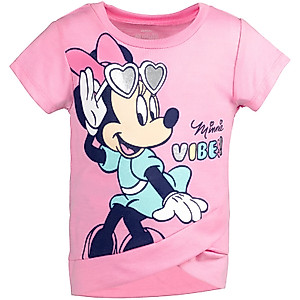 Disney Minnie Mouse Infant Baby Girls Graphic T-Shirt & Leggings Blue/Pink 24 Months