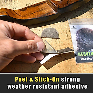 Standing Wolf Arrow Rest for Recurve Bow | Stick On Arrow Rest | Bow Arrow Rest | Archery Rest (Beaver Fur)