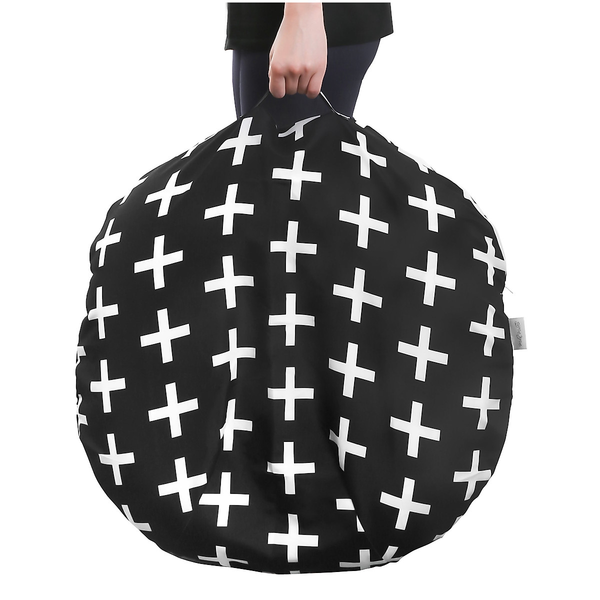 Mila Millie Water Resistant Removable Cover for Newborn Lounger | Unisex Swiss Cross Design | Premium Quality Soft Wipeable Fabric (Swiss Cross)