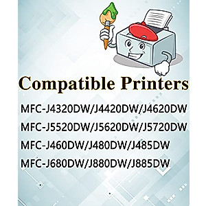 MM MUCH & MORE Compatible Ink Cartridge Replacement for Brother LC203XL LC-203XL LC203 XL to use for MFC-4320DW MFC-J4420DW MFC-J4620DW MFC-J460DW (10 Pack, 4 Black, 2 Cyan, 2 Magenta, 2 Yellow)