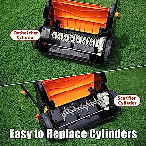 LawnMaster GV1212B Scarifier and Dethatcher 13-Inch 12AMP