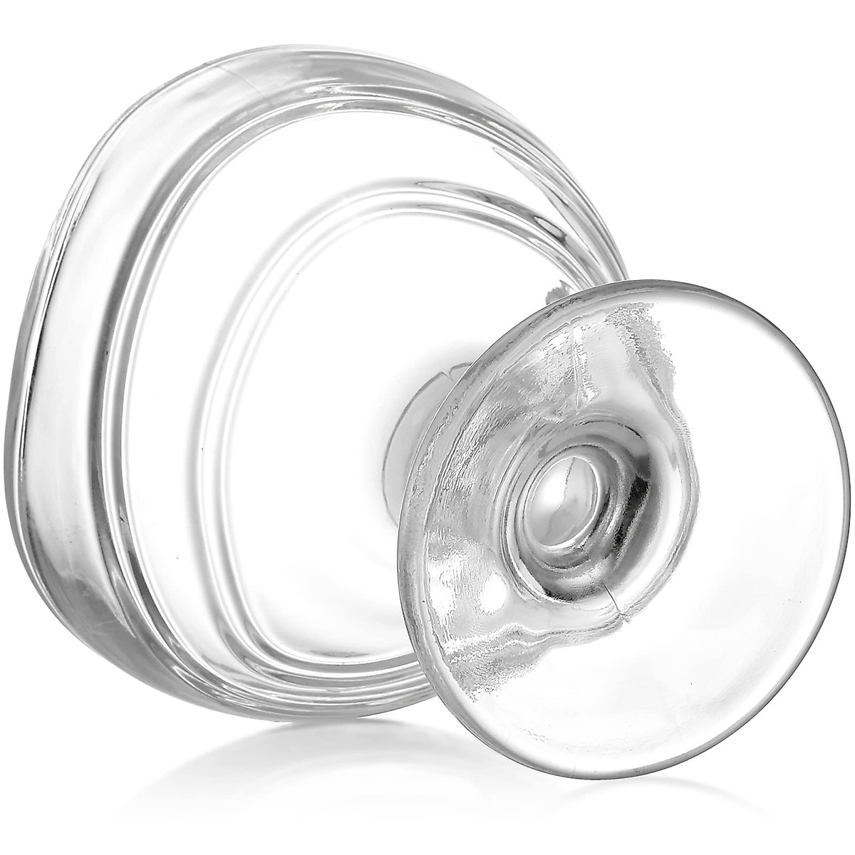 SOUJOY 6 Pack Glass Footed Dessert Bowl, 8oz Ice Cream Cup, Clear Haavy Duty Parfait Fruit Cup for Sundae, Ice Cream, Cocktail, Salad, Condiment, Trifle