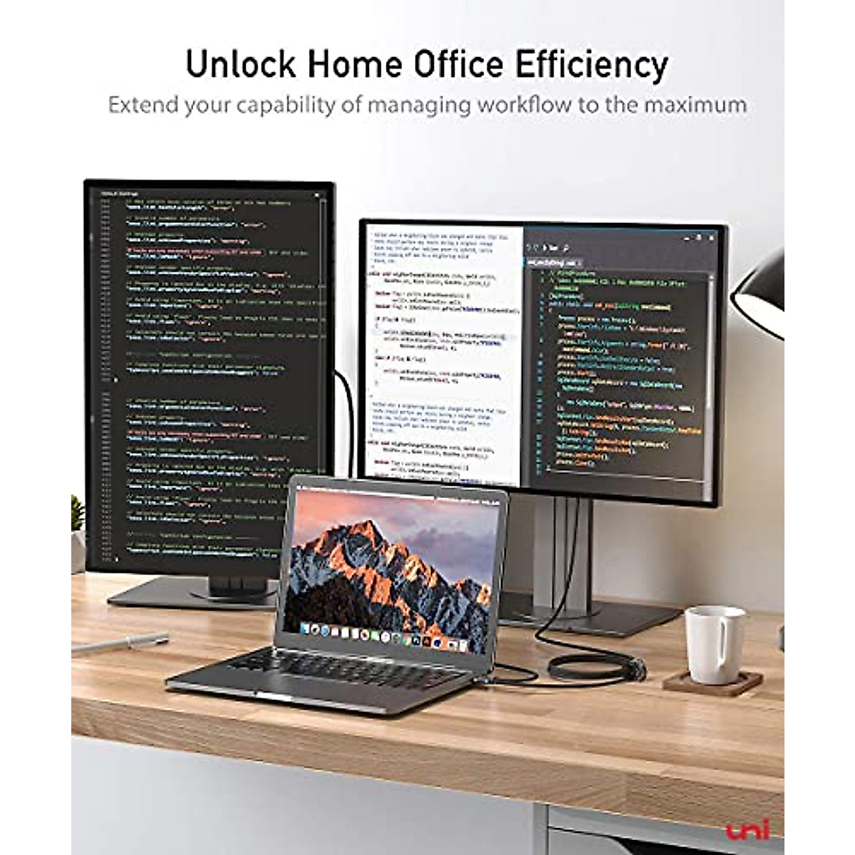 uni USB C to HDMI Cable for Home Office 6ft (4K@60Hz), USB Type C to HDMI Cable, Thunderbolt 4/3 Compatible with MacBook Pro 2021/2020, MacBook Air,iPad Pro 2021, Surface Book 2, Galaxy S22 and More