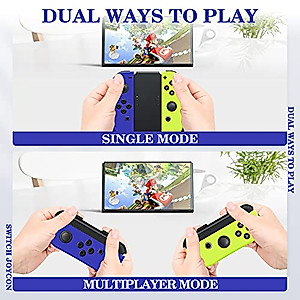 ZNIKVW Joycon Controller Compatible for Switch, Wireless Joy Cons Replacement for Switch Controller, Left and Right Switch Joycons Support Dual Vibration/Wake-up Function/Motion Control