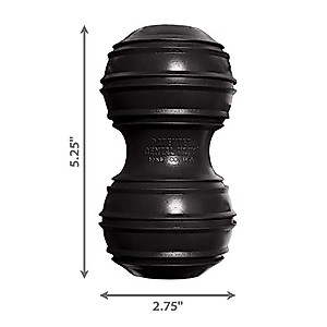 KONG - Extreme Dental - Durable Natural Rubber Dog Bone for Power Chewers, Black - for Large Dogs