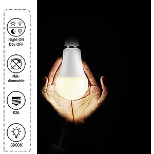 Laborate Lighting 9-Watt Warm White LED Emergency Light Bulb, 4 Count, 120V AC, 850 Lumens, Battery Backup, Long Lifespan