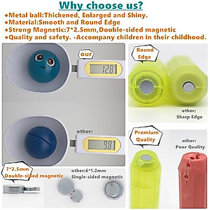 Magnetic Building Blocks,Large 3D Clear Magnets STEM Educational Construction Toys,Sensory Montessori Preschool Magnetic Building Sticks Blocks Kit for Kids Ages 3 4 5 6 Year Old Boys Girls Toddlers