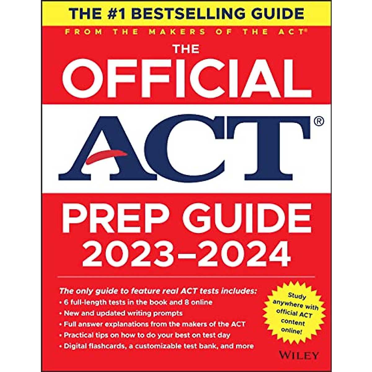The Official ACT Prep Guide 2023-2024: Book + 8 Practice Tests + 400 Digital Flashcards + Online Course