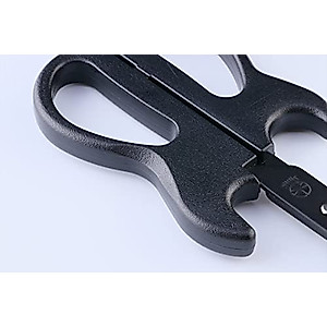 Stratocaster Electric Guitar Scissors with Stand and Cap, Black - Fluorine Coating, Japanese Stainless Steel - Made in Seki Japan