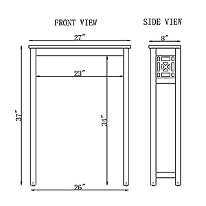 Alaterre Furniture Derby 27" W x 37" H Over Toilet Shelf