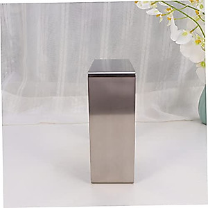 Abaodam 2pcs round silicone molds mini funnels square cupcake pans suit mini cake pans baking tools Stainless Steel Cake cookie mousse bakeware pancakes cake mold appetizer box