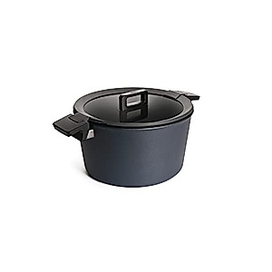 Woll Insert & Lid Concept Plus Diamond Reinforced Nonstick Stockpot with Silicone Insert and Lid, 8-Quart, 11-Inch Diameter, Gray