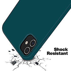 OTOFLY Compatible with iPhone 12 Mini Case 5.4 inch(2020),[Silky and Soft Touch Series] Premium Soft Liquid Silicone Rubber Full-Body Protective Bumper Case for iPhone 12 Mini (Teal)