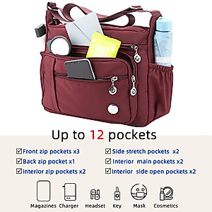 MINTEGRA Women Shoulder Handbag Roomy Multiple Pockets Bag Ladies Crossbody Purse Fashion Tote Top Handle Satchel