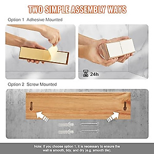 VEVOR Magnetic Knife Holder 10", Enhanced Strong Magnet, No Drilling Knife Strips Organizer for Wall, Multifunctional Storage Acacia Wood Knives Rack Kitchen Bar Knives Christmas Crafts Xmas Gift