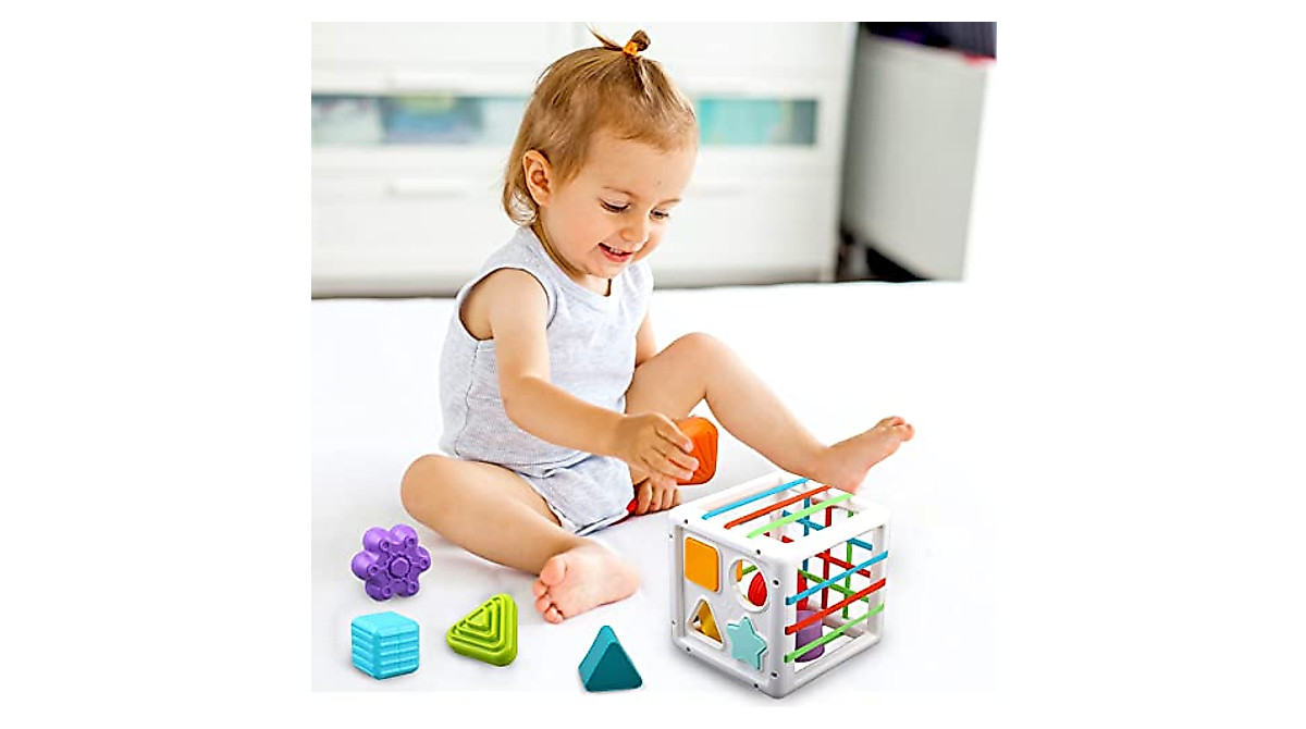 Baby Sensory Shape Sorter Blocks - Fun Learning Toy