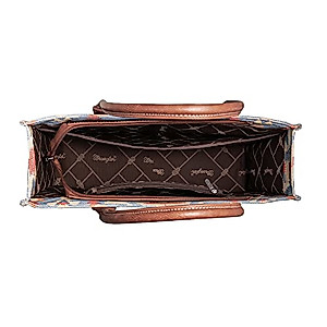 Wrangler Tote Bag for Women Western Shoulder Purses Boho Aztec Satchel Hobo Handbags WG2202-8119BR