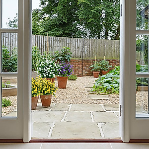 JOYGAR 8 Bundles Artificial Flowers Fake Boxwood Shrubs UV Resistant No Fade Faux Greenery Faux Plastic Lotus for Home Garden Hanging Planter Indoor Porch Patio Office Wedding Decoration(Yellow)