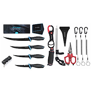 FLISSA Fillet Knife Set and Swiss+Tech 3PC Fishing Tool Kit