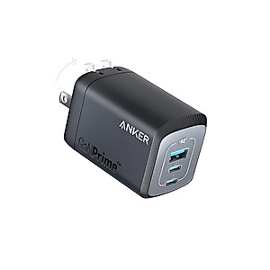 Anker Prime 100W USB C Charger, Anker GaN Wall Charger, 3-Port Compact Fast PPS Charger, for MacBook Pro/Air, Pixelbook, iPad Pro, iPhone 14/Pro, Galaxy S23/S22, Note20, Pixel, Apple Watch, and More