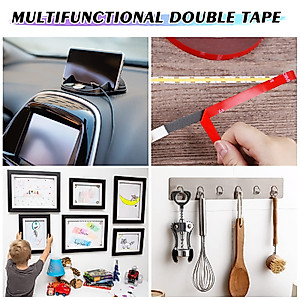 Double Sided Tape, Heavy Duty Mounting Tape, 33FT x 0.4IN Adhesive Foam Tape 3M Quality for Home Office Car Automotive Decor
