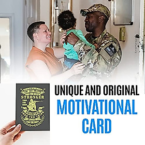 Motivational card for soldier, veteran with envelope | A great inspirational card to show appreciation for a militar on a special day (Birthday, retirement, graduation.)
