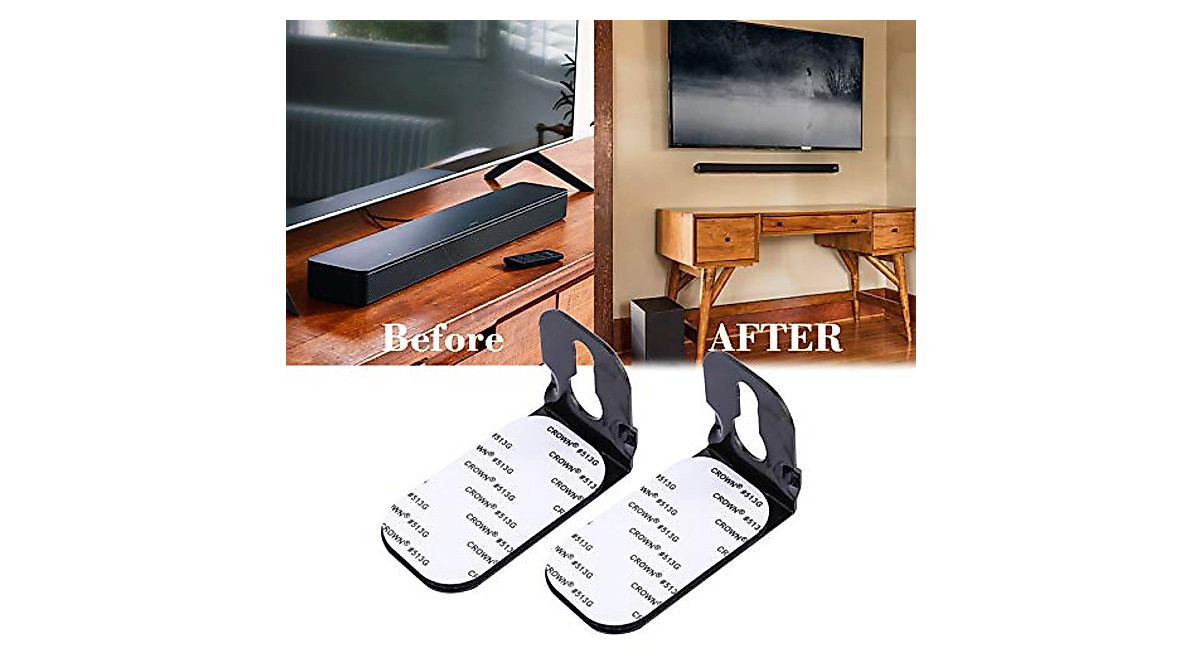 Suixing Universal Sound Bar Wall Mount Kit - Easy Install & Secure Fit