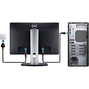 Dell OptiPlex 3000 3090 Desktop Computer - Intel Core i5 10th Gen i5-10505 Hexa-core (6 Core) 3.20 GHz - 8 GB RAM DDR4 SDRAM - 256 GB M.2 PCI Express NVMe SSD - Tower - Black