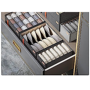 hebje Underwear Storage Box for Socks Panty Storage Drawer Compartment Multifunctional Household Wardrobe Sorting Box