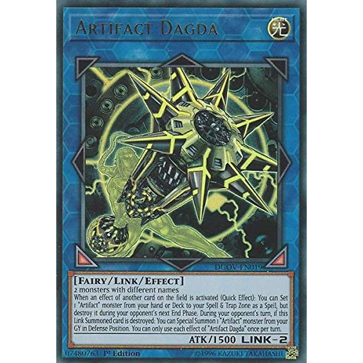 Artifact Dagda - DUOV-EN019 - Ultra Rare - 1st Edition