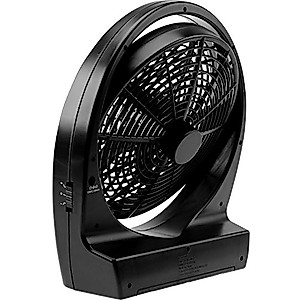 O2COOL Fan 10 inch Battery or Electric Operated Indoor/Outdoor Portable Fan with ac adapter, Tilts 90 Degrees
