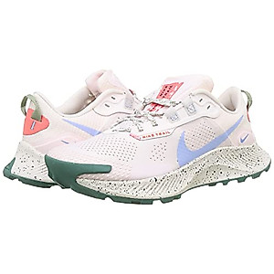 Nike Women's Race Running Shoe, Lt Soft Pink Aluminum Magic Ember Bicoastal Oil Green Phantom, 8.5