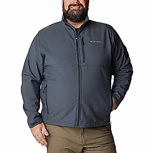 Columbia Men's Ascender Softshell Front-Zip Jacket, Graphite, Medium