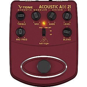 Behringer V-TONE ACOUSTIC DRIVER DI ADI21 Acoustic Amp Modeler/Direct Recording Preamp/DI Box
