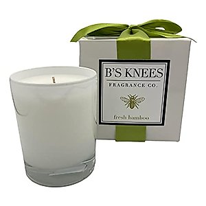 Fresh Bamboo1-Wick Naturally Scented Candle by B's Knees