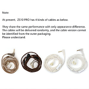 Linsoul KZ ZS10 Pro, 4BA+1DD 5 Driver in-Ear HiFi Metal Earphones with Stainless Steel Faceplate, 2 Pin Detachable Cable (with Mic, Glare Blue)