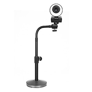 Webcam 1080P Webcam 60FPS Autofocus HD Web Camera with Microphone Ring Light Web Cam for PC Computer Camera for Recording Calling Conferencing Gaming (Color : 1080P 60FPS) (60FPS With Stand 1)
