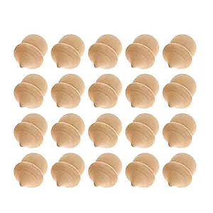 30 Pcs Wooden Acorns Unfinished Wood Acorn Wood Craft for DIY Crafts Painting Art Projects Home Decor