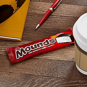 MOUNDS Dark Chocolate and Coconut Candy Bars, 1.75 oz (36 Count)