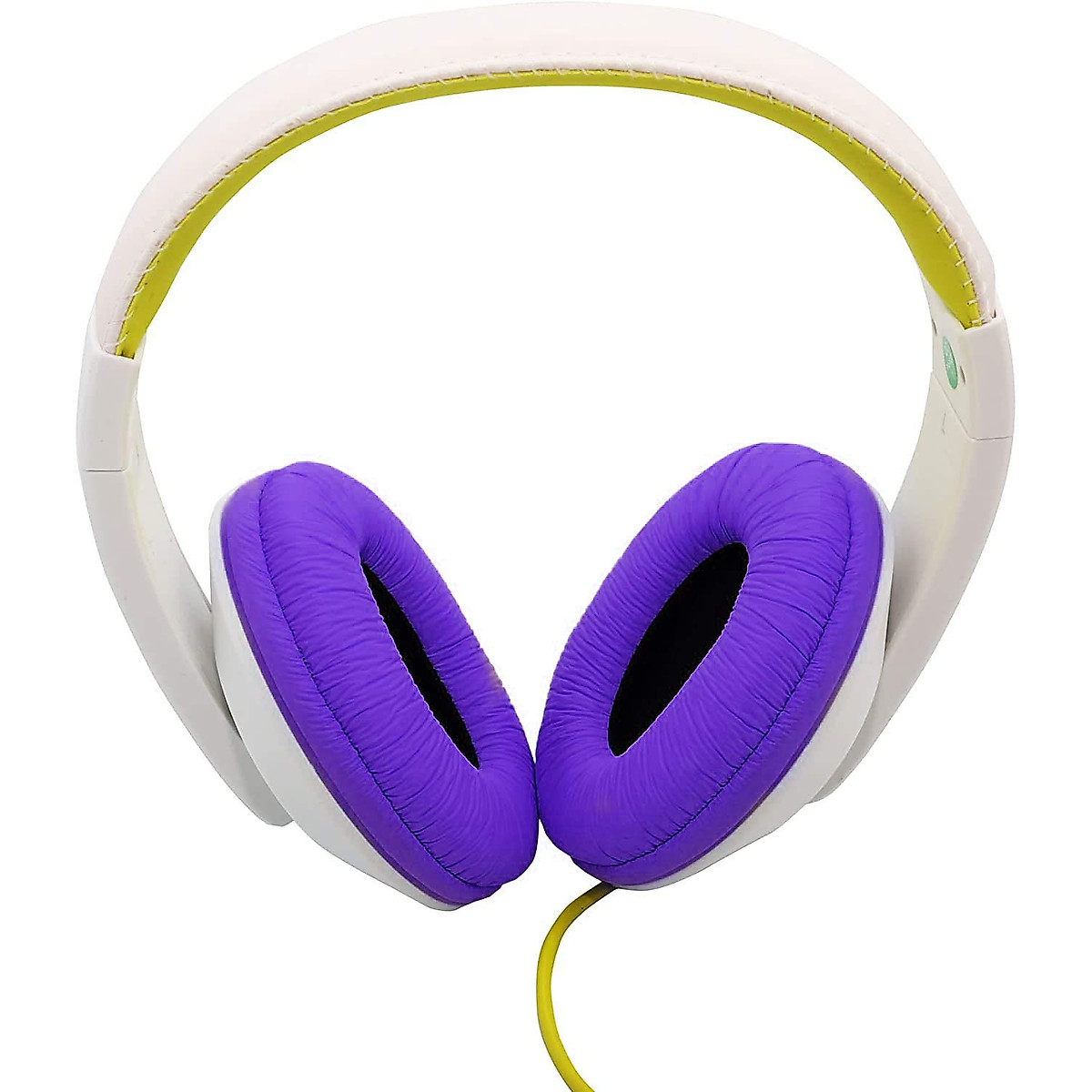 Connectland Over Ear 3.5mm Wired Headphone, Microphone Lightweight Adjustable Headband For Kids,Teens,Adults. iPhone iPad Tablet, Yellow CL-AUD63033