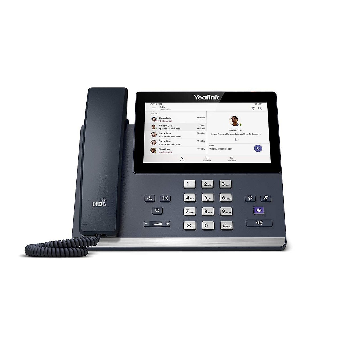 YEALINK MP56 TEAMS EDITION IP PHONE- 7" MULTI-TOUCH SCREEN - ANDROID 9 OS - POE (MP56-TEAMS) NEW OPEN BOX