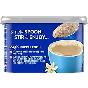 Maxwell House International Decaf & Sugar Free French Vanilla Café Style Instant Coffee, 4 oz Canister (Pack of 4) (Full package)