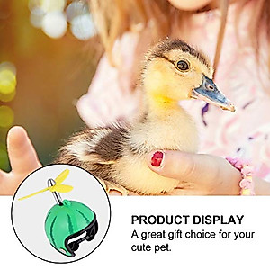 ULTECHNOVO Chicken Helmet Pet Protective Gear Watermelon Pattern Funny Costumes Sun Rain Protection Helmet Accessories Pet Supplies for Bird Hens Pet 2pcs