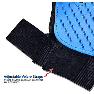 Pet Hair Grooming Gloves - Gentle Pet Hair Deshedding glove and Bath Tool