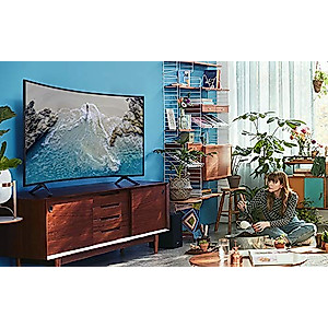 SAMSUNG 55-inch Class Curved UHD TU-8300 Series - 4K UHD HDR Smart TV With Alexa Built-in (UN55TU8300FXZA, 2020 Model)