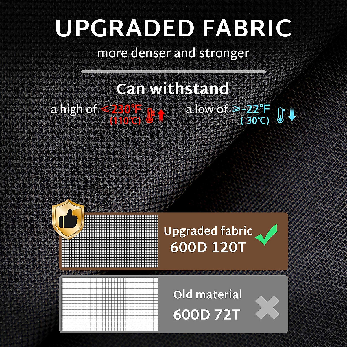 iBirdie Outdoor Sectional Cover for 190''Back 128" Front Curved Shaped Patio Sofa Waterproof Weatherproof 600D Heavy Duty Garden Furniture Cover Outside Sectional Couch Cover