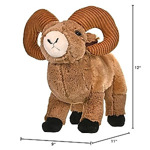 Wild Republic Bighorn Sheep Plush, Stuffed Animal, Plush Toy, Gifts for Kids, Cuddlekins 12 Inches