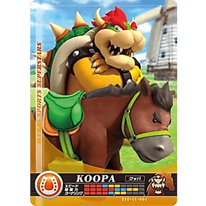 Nintendo Mario Sports Superstars Amiibo Card Horse Racing Bowser for Nintendo Switch, Wii U, and 3DS