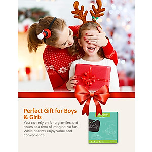 CALMSEN Portable Kids Drawing Pad, Erasable Toddler Art Supplies with 12 Colored Erasable Pens, Kids Art Supplies, Crafts Kits for Kids, Birthday Gift for Girls Boys Ages 3, 4, 5, 6, 7, 8-8.5"x8.3"