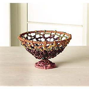 IHI Colored Jute Pedestal Basket